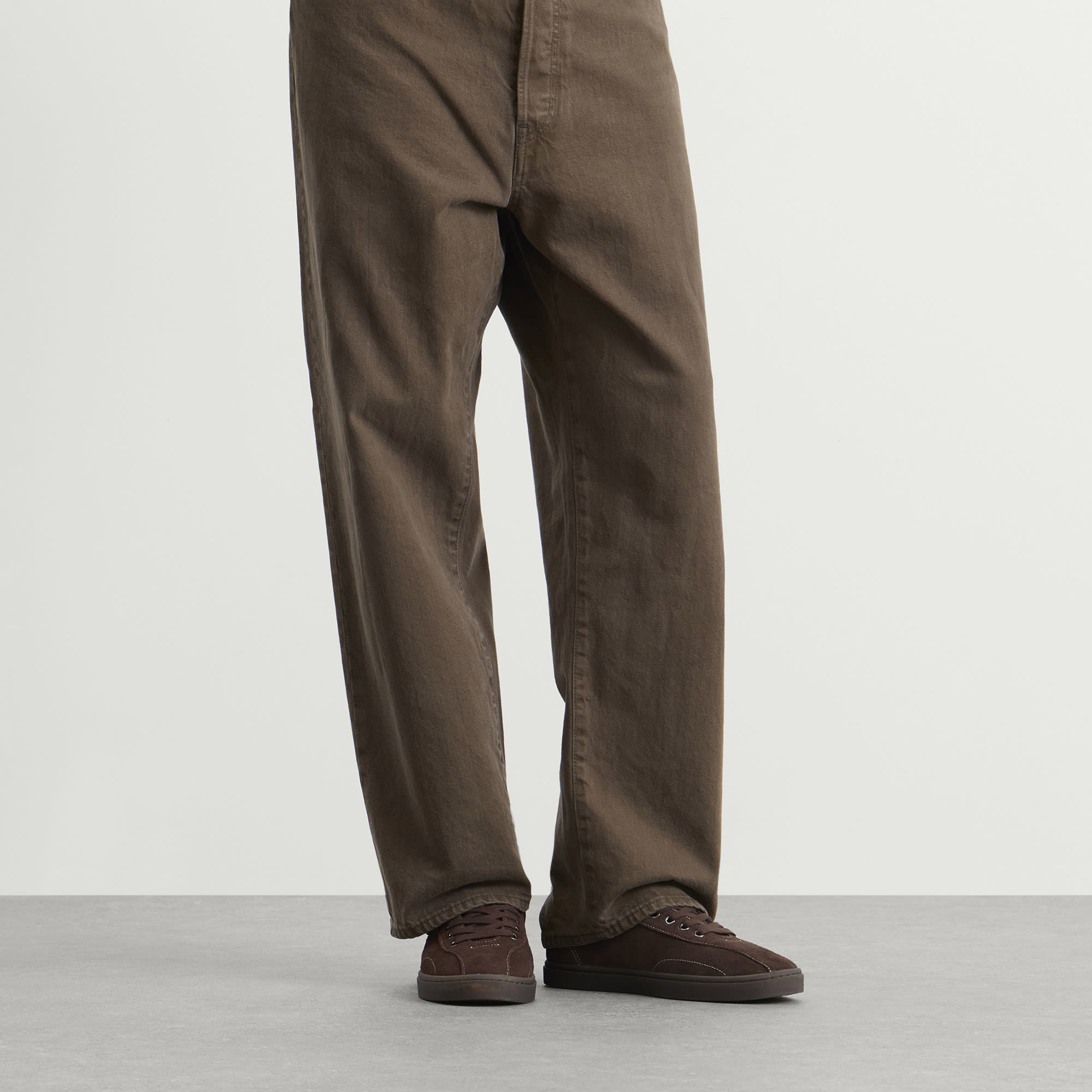 S.W.C STEPNEY WORKERS CLUB Stepney Workers Club Surma Suede "Mono-Low" Cupsole Sneakers